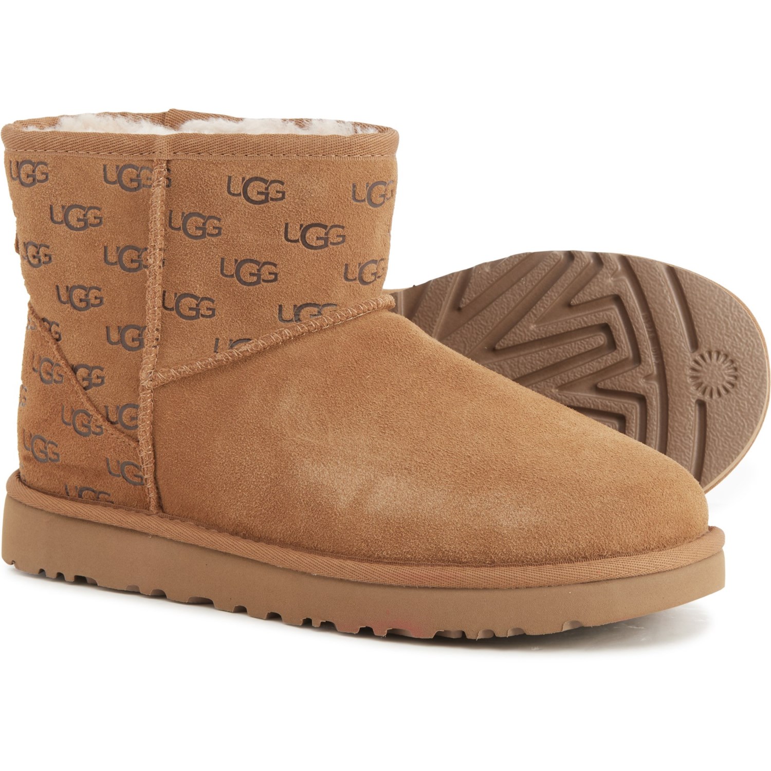 UGG® Australia Classic Mini Embossed Logo Boots (For Women)