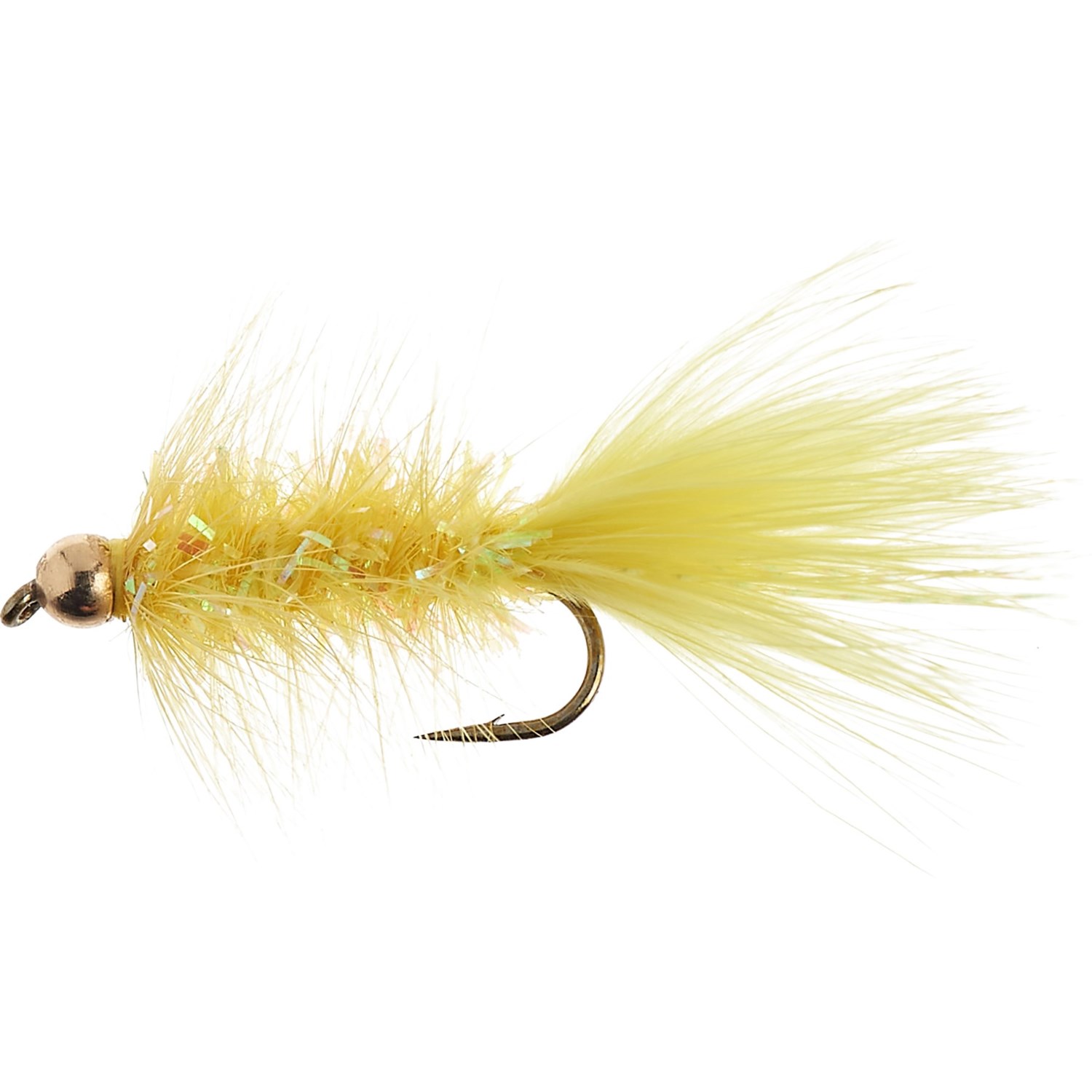 UMPQUA GB Crystal Bugger Yellow Streamer Fly - Dozen - Save 59%