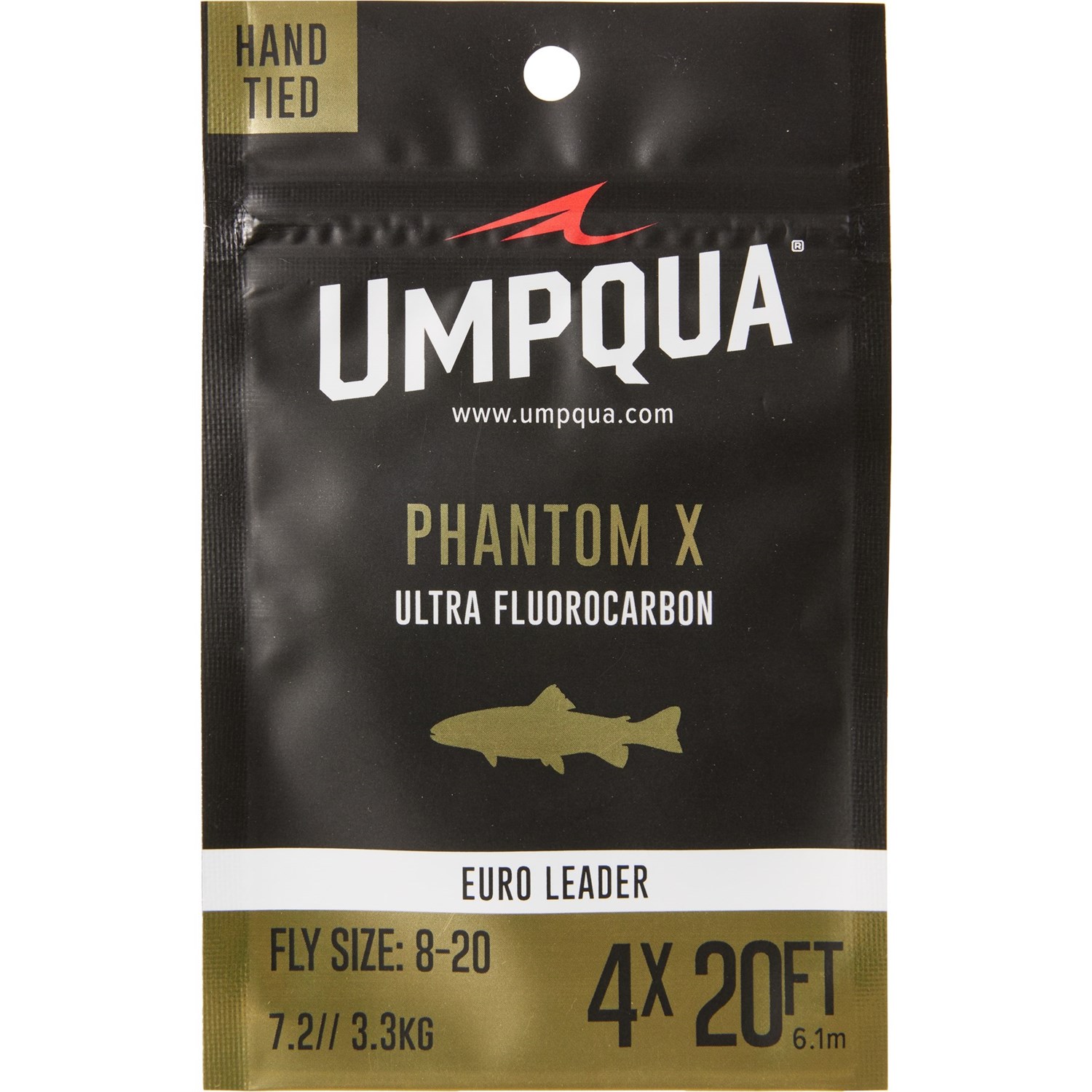 UMPQUA Phantom X Euro Nymph Leader - 20’, 4x - Save 46%