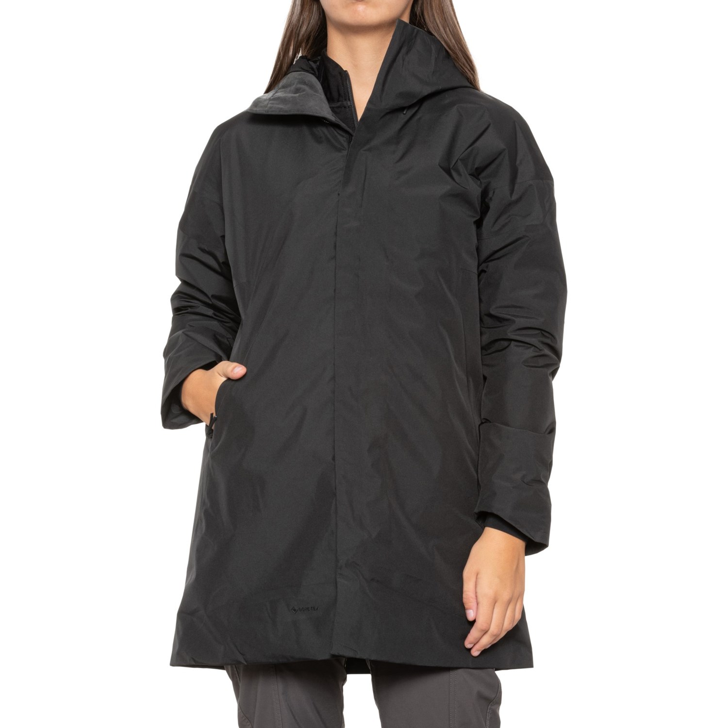 VIEV Long Gore-Tex® Primaloft® Hooded Jacket - Waterproof, Insulated ...