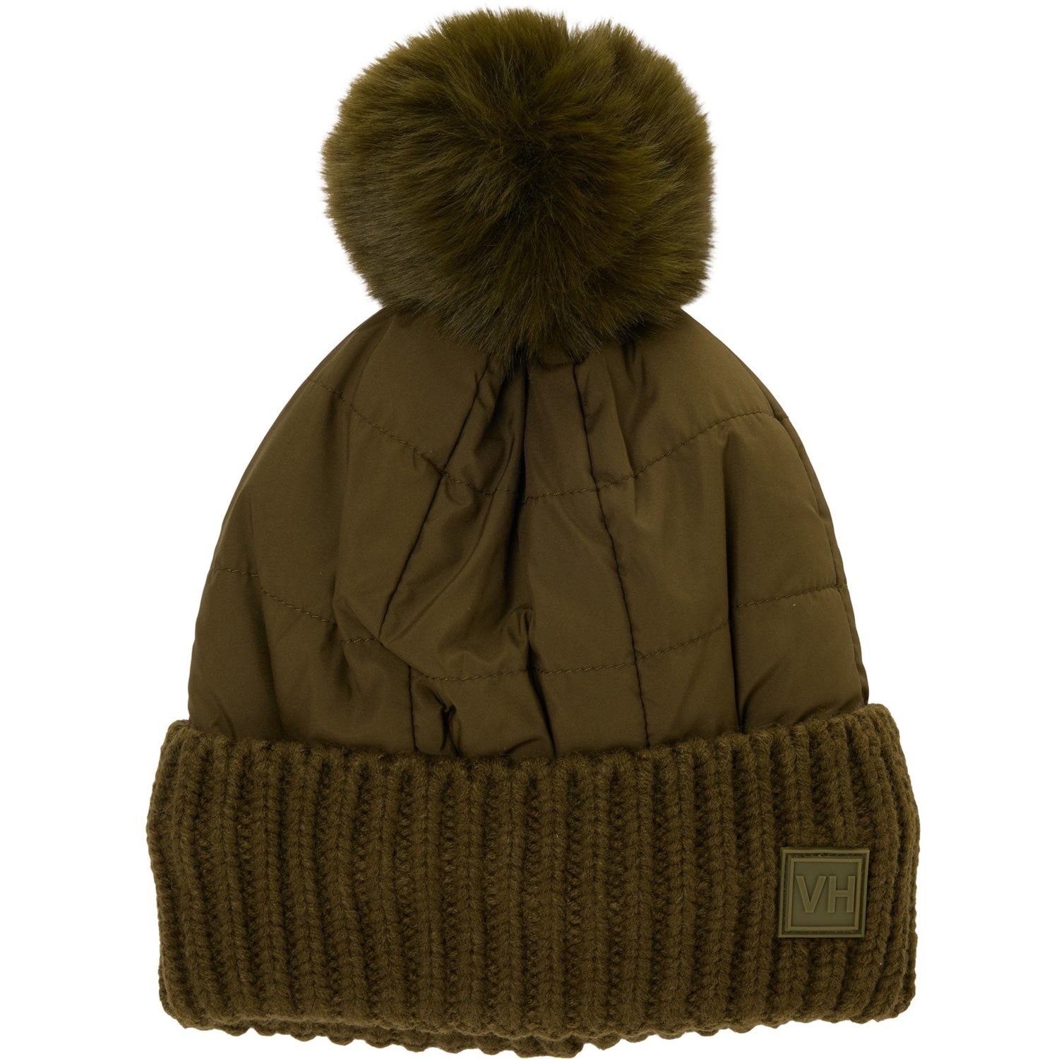 VINTAGE HAVANA Puffer Pom Beanie - Fleece Lined - Save 50%