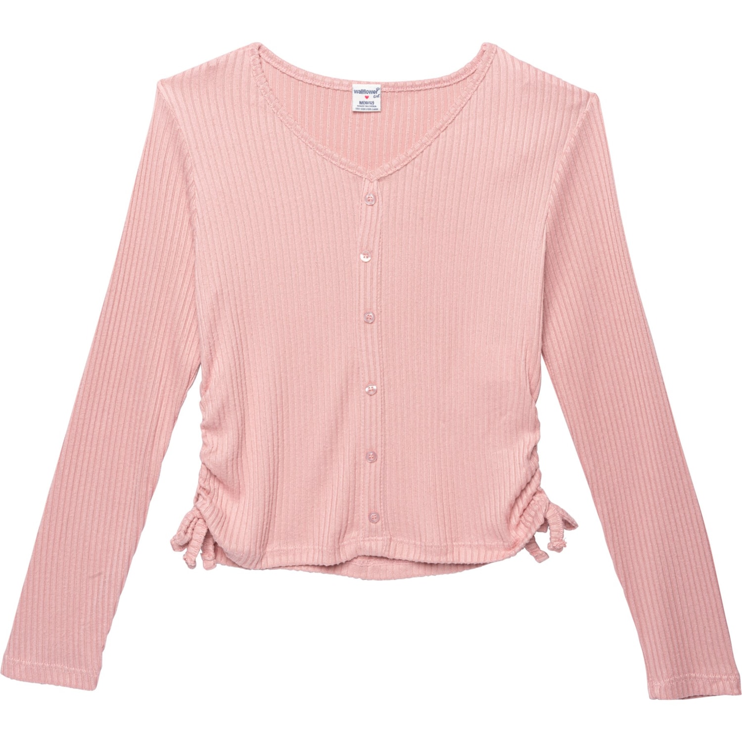 WallFlower Side Cinch Shirt (For Big Girls) - Save 50%