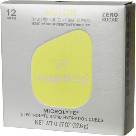 Waterdrop Microlyte Electrolyte Rapid Hydration Cubes - 12 Servings ...