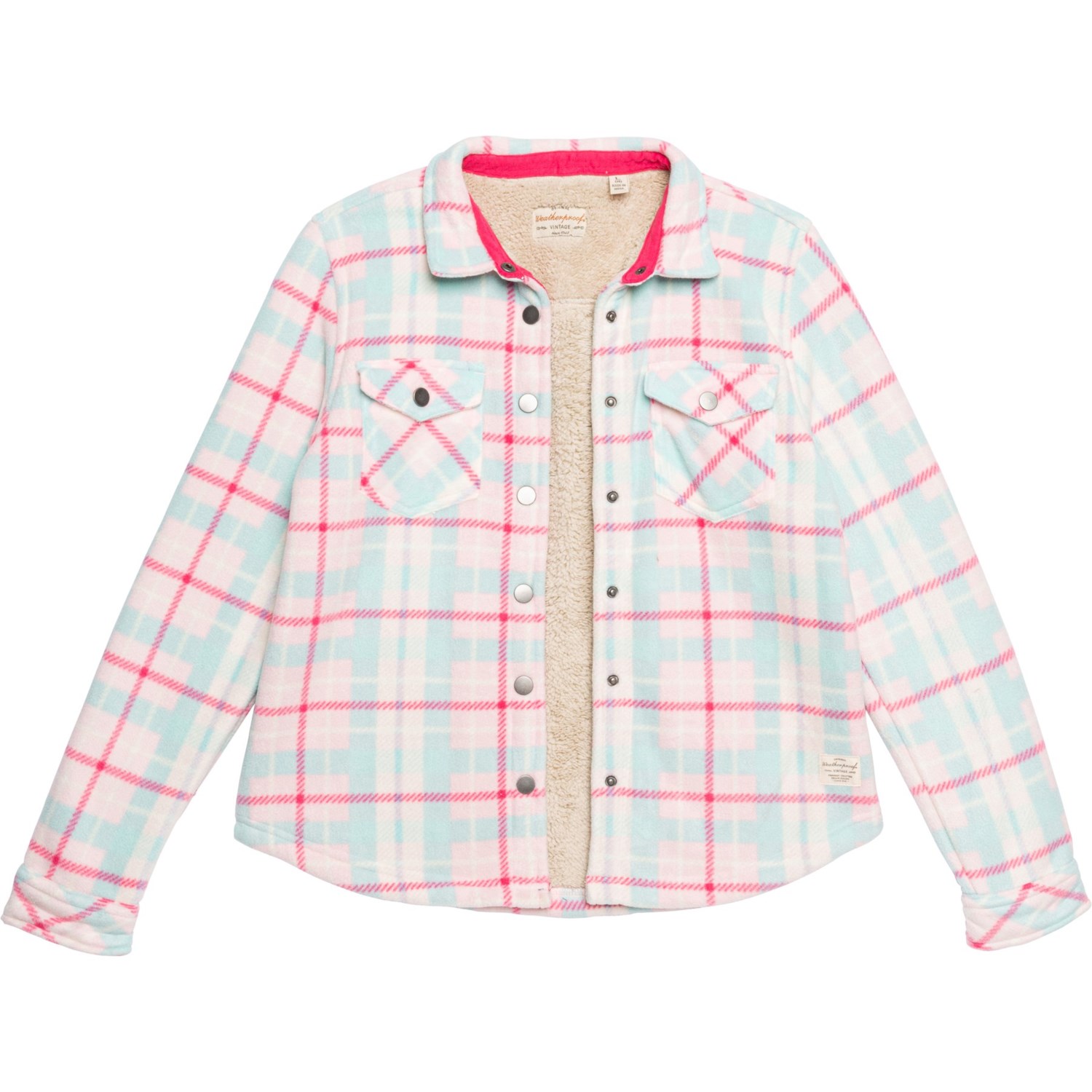 Weatherproof Big Girls Sherpa-Bonded Shacket - Save 42%