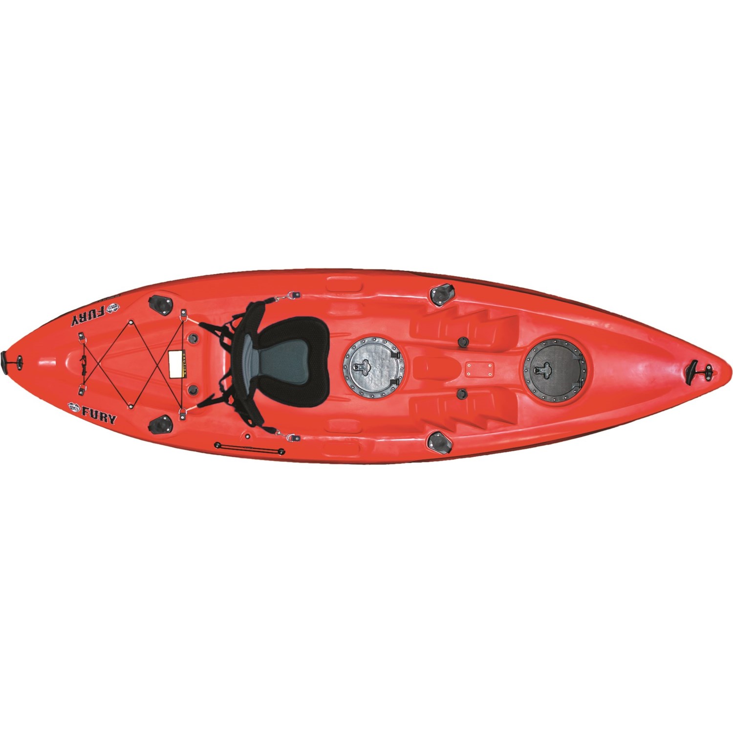 White Knuckle Fury Coast Single Kayak with Paddle - 9' 7.7", Sit-on-Top ...