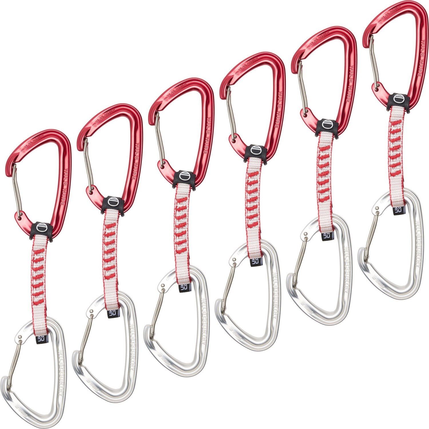 Wild Country Wildwire Quickdraw Carabiner Set - 6-Piece, 10 cm - Save 39%