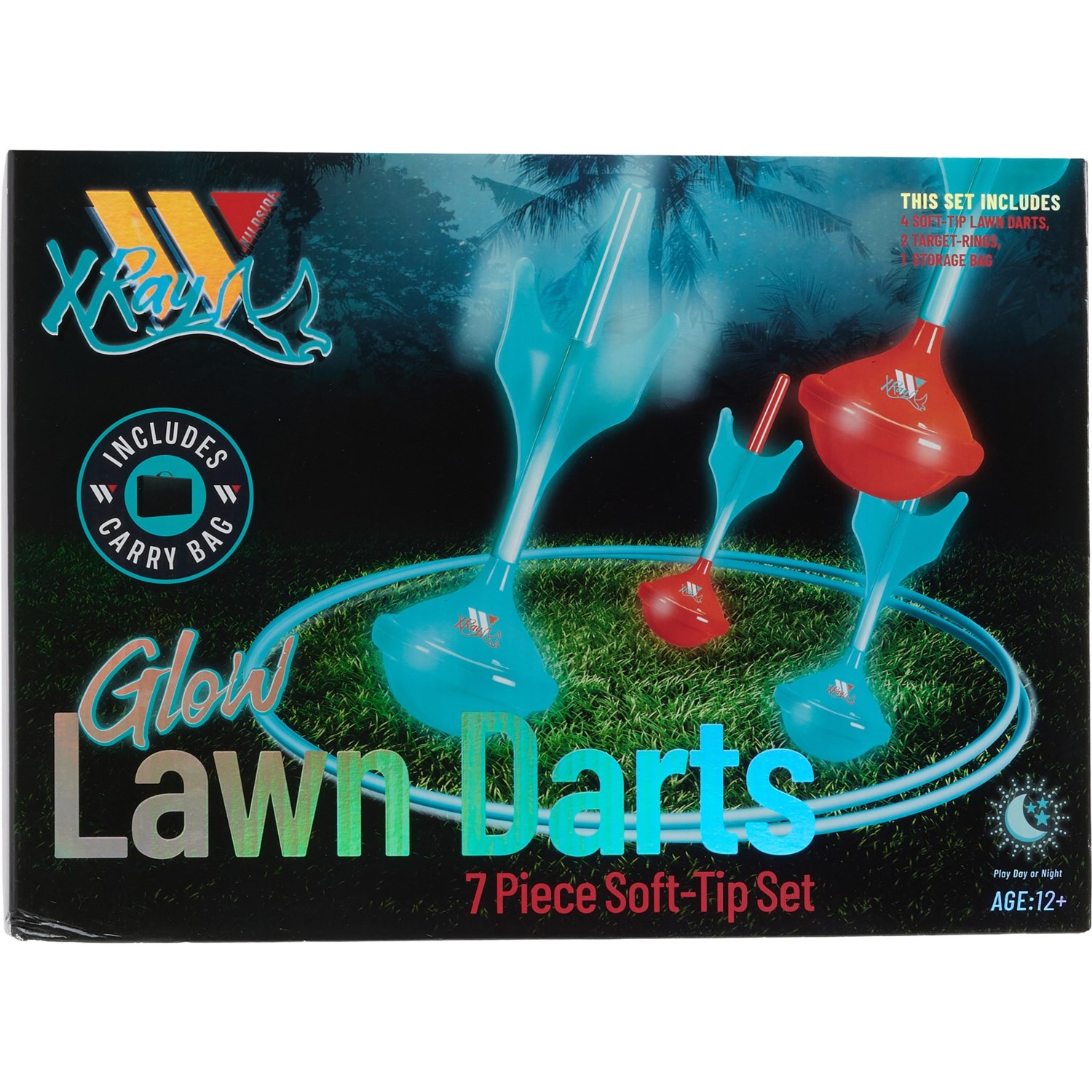 Wildside Xray Glow-in-the-Dark Lawn Darts Set - 7-Piece - Save 50%