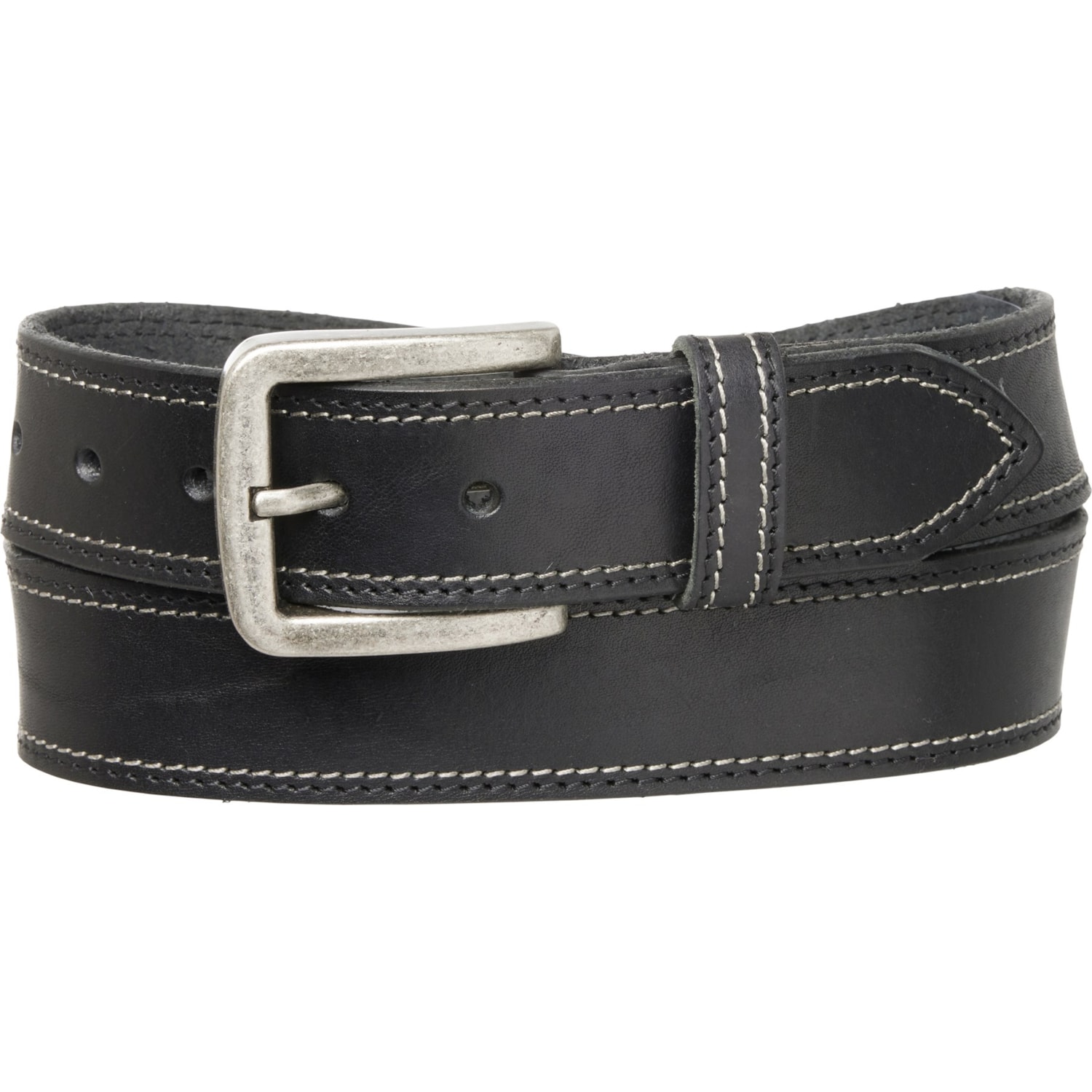 Will Leather Goods Double Stitch Belt (For Men) - Save 68%