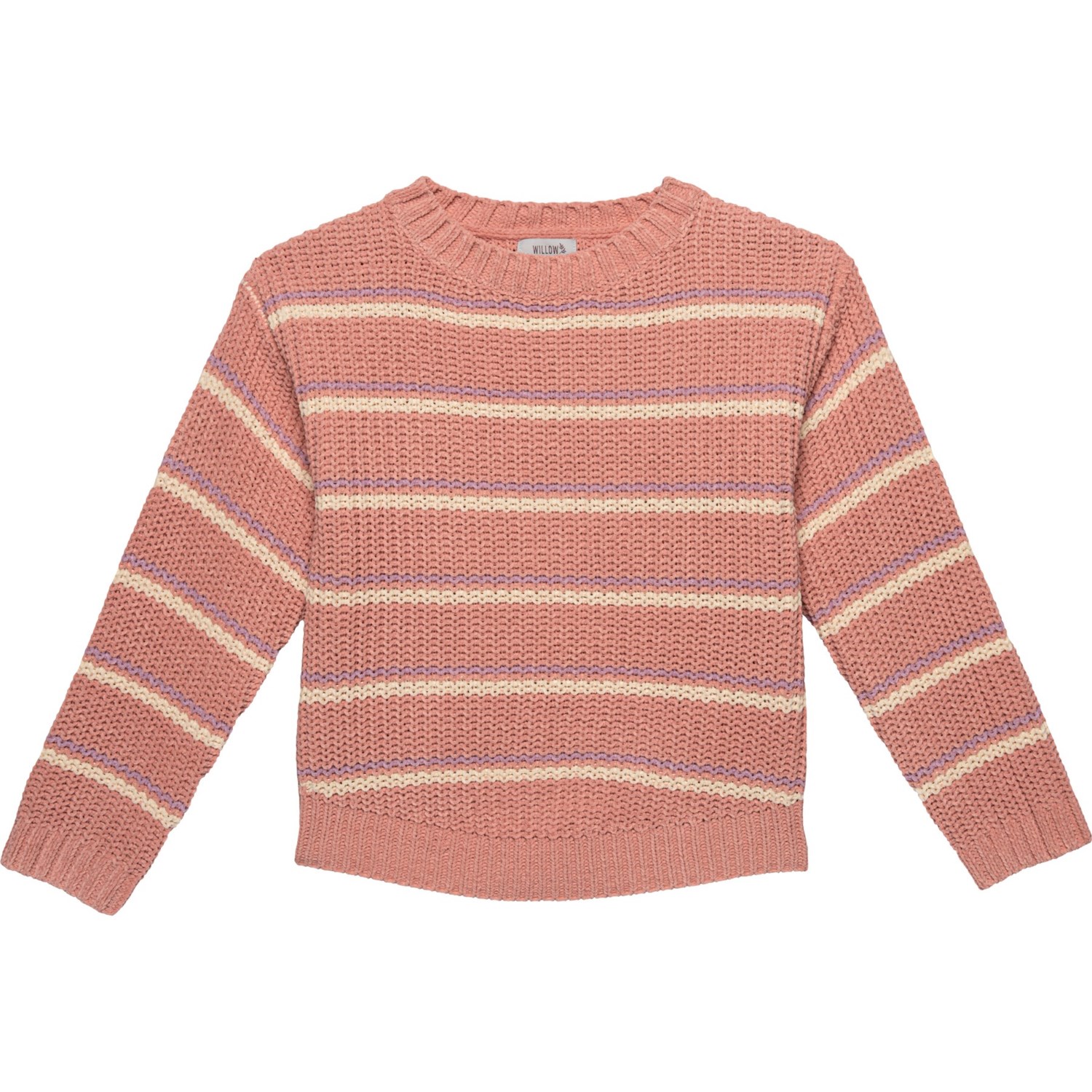Willow Blossom Big Girls Striped Sweater - Save 40%