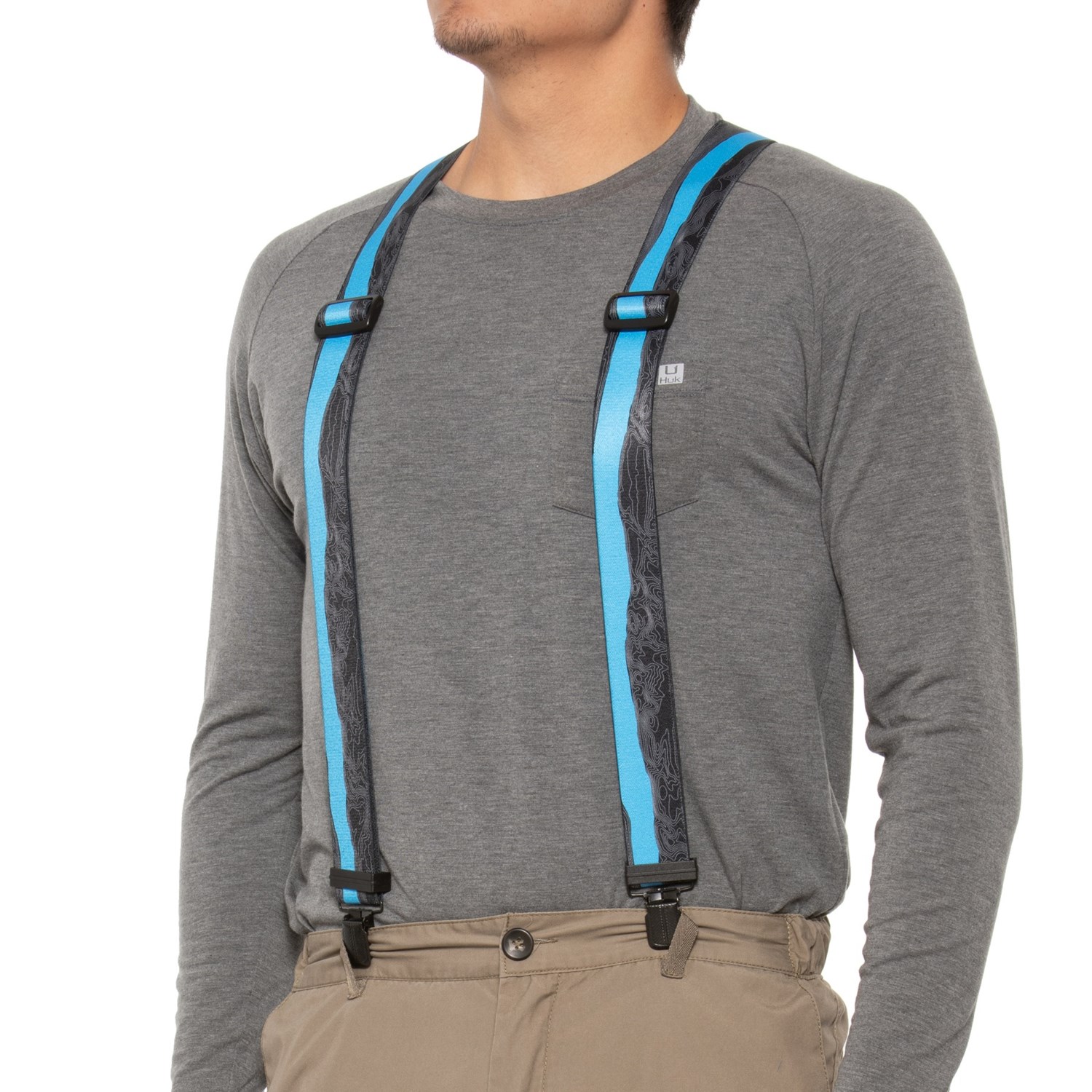 Wingo Outdoors Kind Design Fish Skin Suspenders (For Men) - Save 37%