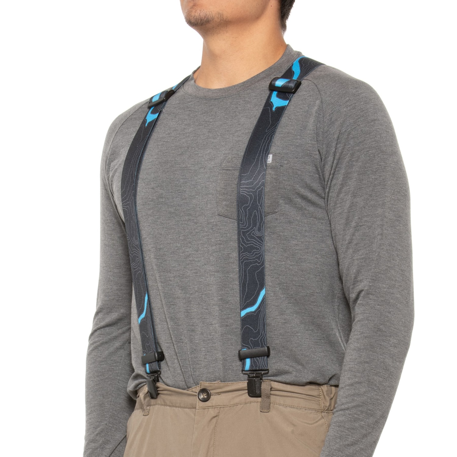 Wingo Outdoors Kind Design Fish Skin Suspenders (For Men) - Save 37%