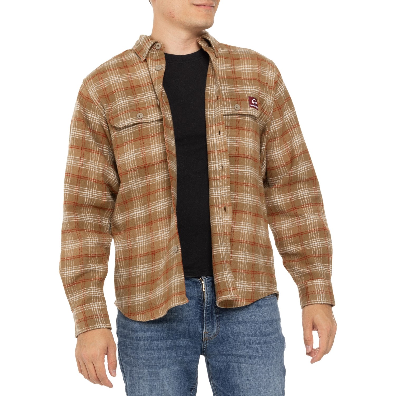 Wolverine Glacier Flannel Shirt - Long Sleeve - Save 50%