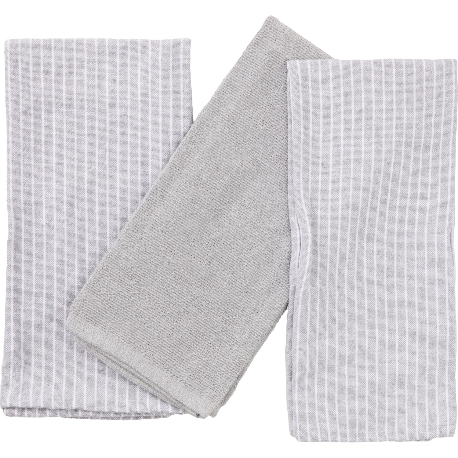Working Kitchen Stone-Washed Terry Striped Kitchen Towel Set - 3-Pack ...